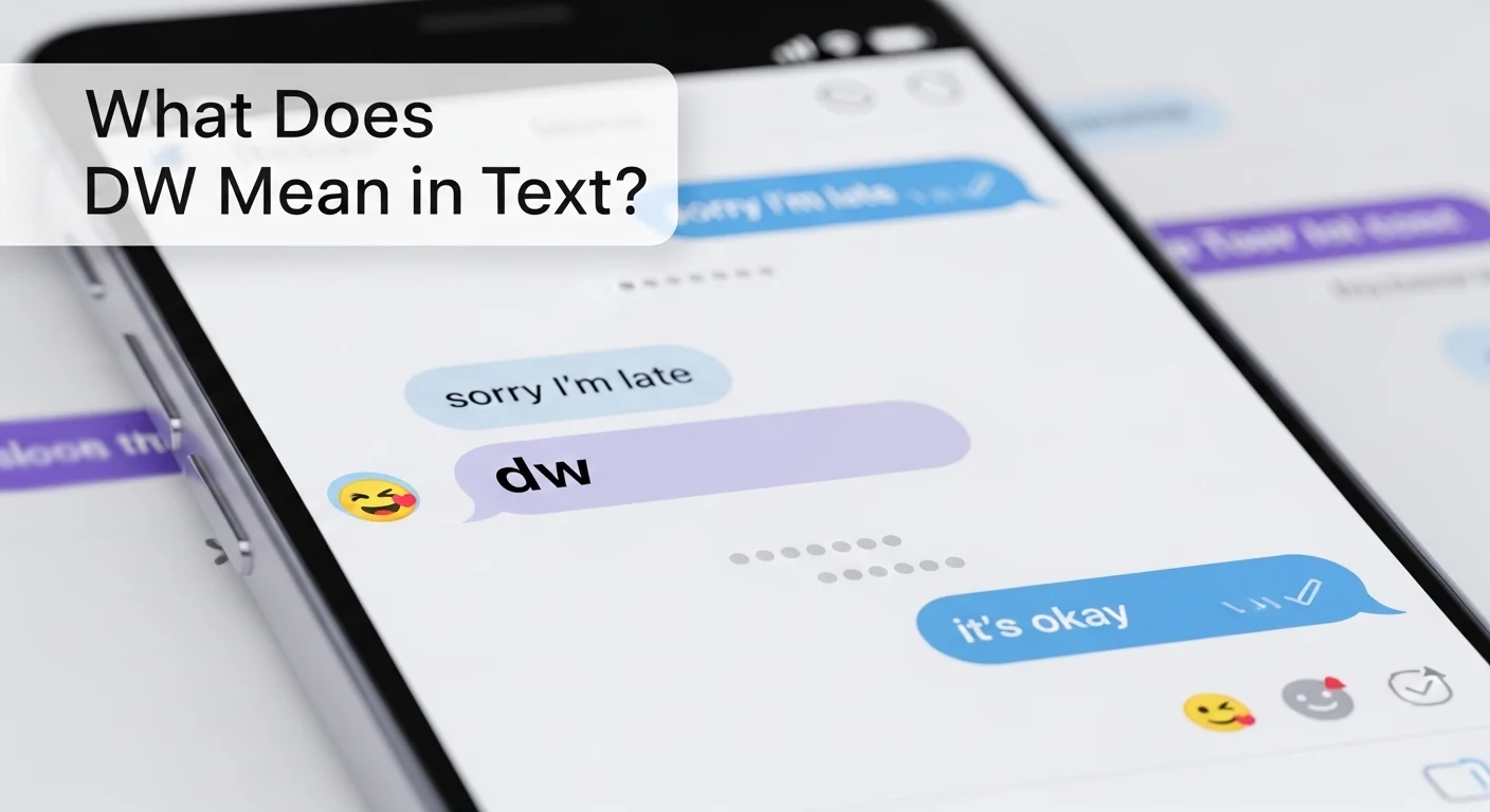 What Does DW Mean in Text? Simple Meaning, Examples, and How to Use It